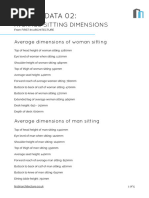 Average Standing Dimensions of Adults | PDF