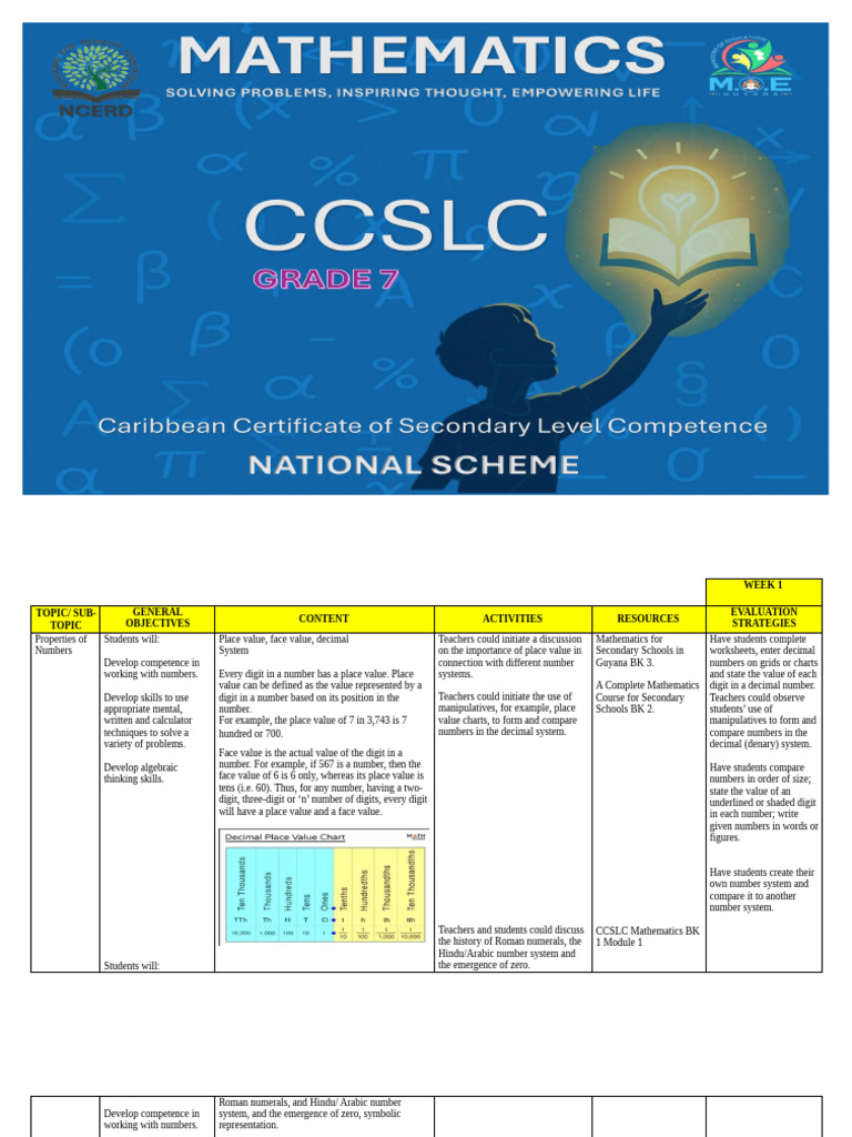 National Grade 7 Scheme | PDF