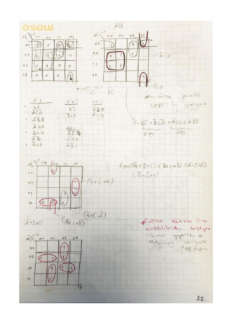 5.hafta - Karnaugh Maps - Entered Variable Map Reduction | PDF