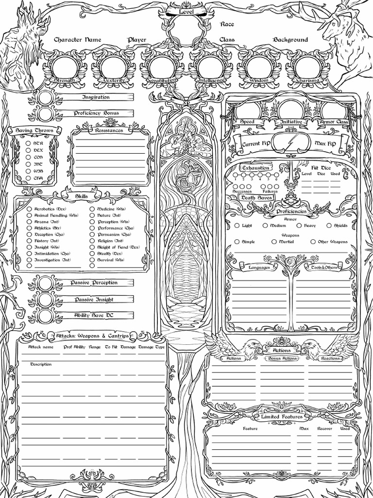 Fillable A4 BW Sheet | PDF