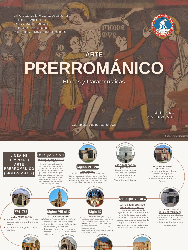 Línea de Tiempo Del Arte Prerrománico - Nicolas Mosca | PDF | Arte ...