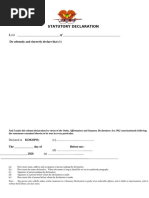 Northern Territory Statutory Declaration Form | PDF | Politics | Law