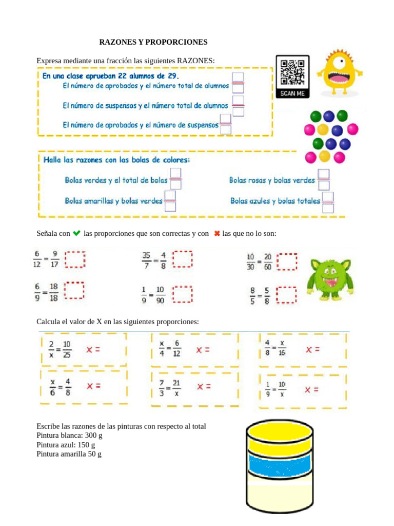 Razones y Proporciones | PDF
