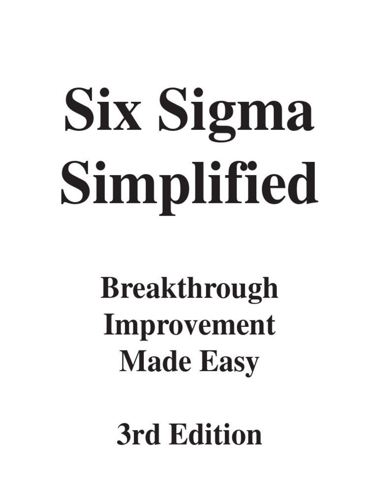 Six Sigma Simplified by Lowell Jay Arthur - Ebook | Everand