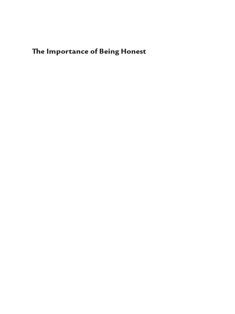The Importance of Being Honest by Steven Lubet (Ebook) - Read free for ...
