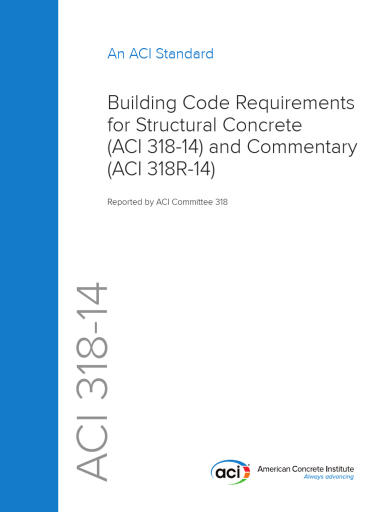 ACI 318-14: Building Code Requirements for Structural Concrete and Commentary - Book - Read Online