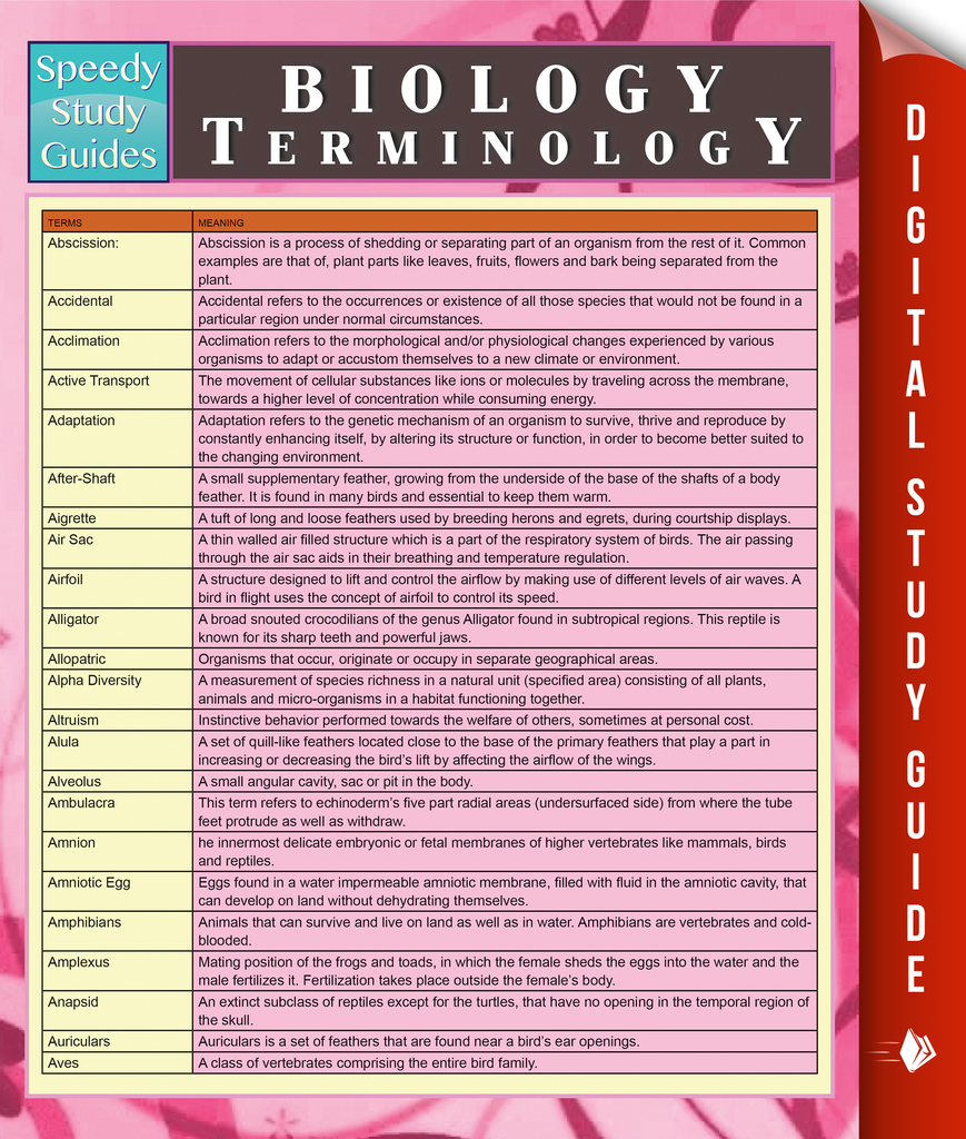 Biology Terminology by Speedy Publishing - Book - Read Online