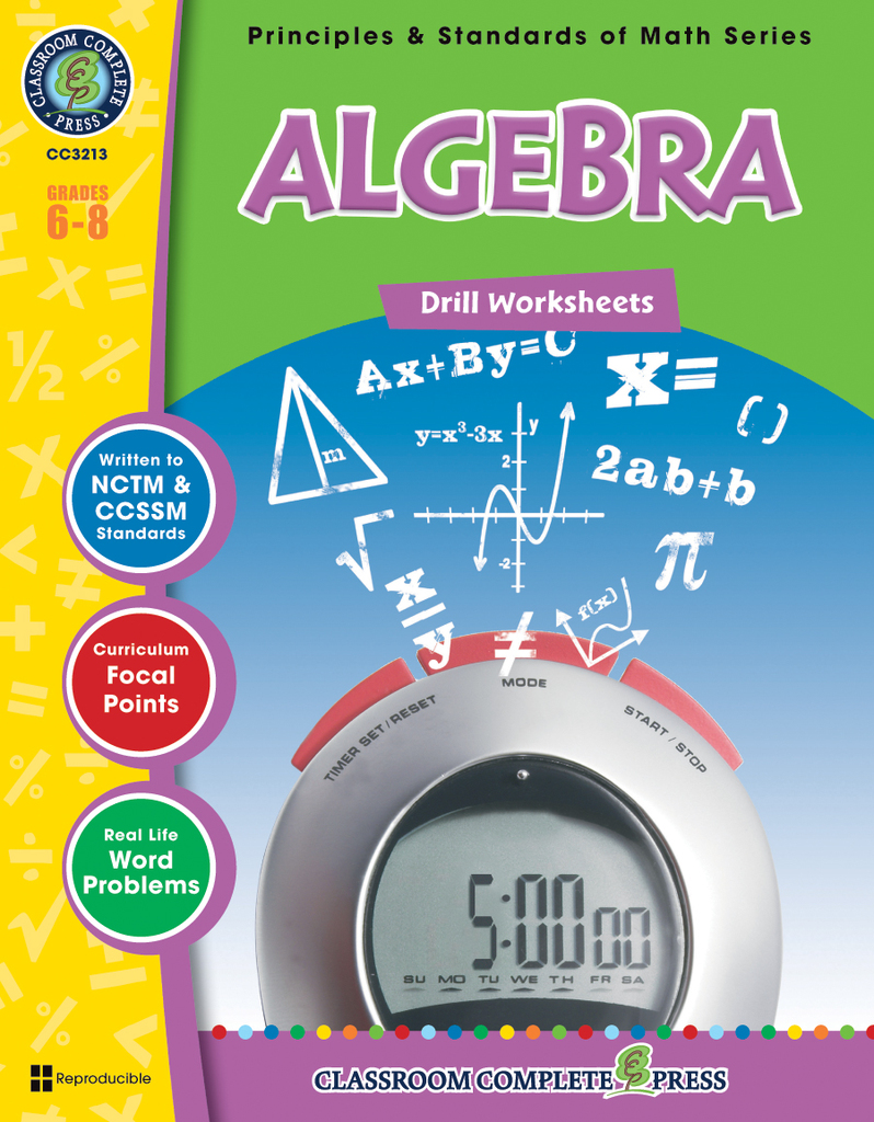 Algebra - Drill Sheets Gr. 6-8 by Nat Reed (Ebook) - Read free for 30 days