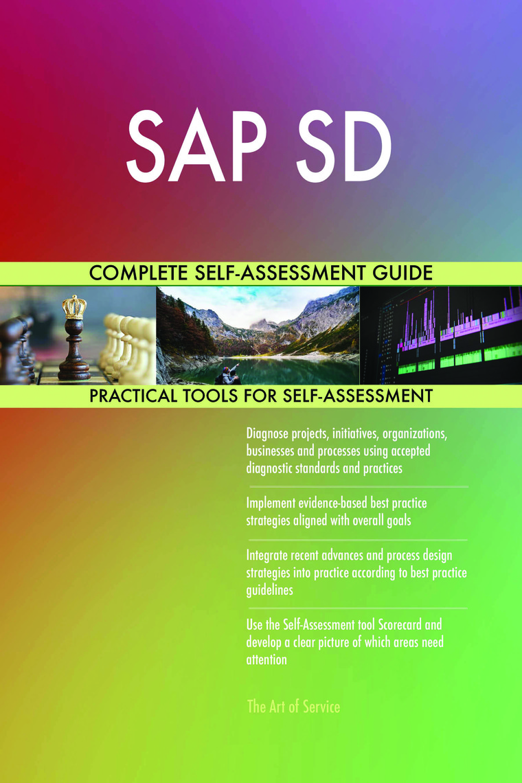 SAP SD Complete Self-Assessment Guide by Gerardus Blokdyk (Ebook ...