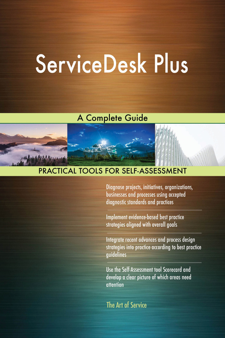 ServiceDesk Plus A Complete Guide by Gerardus Blokdyk (Ebook) - Read ...