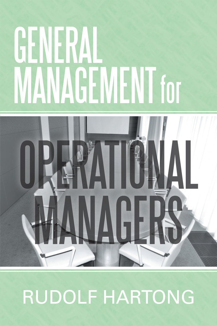 General Management for Operational Managers by Rudolf Hartong (Ebook ...