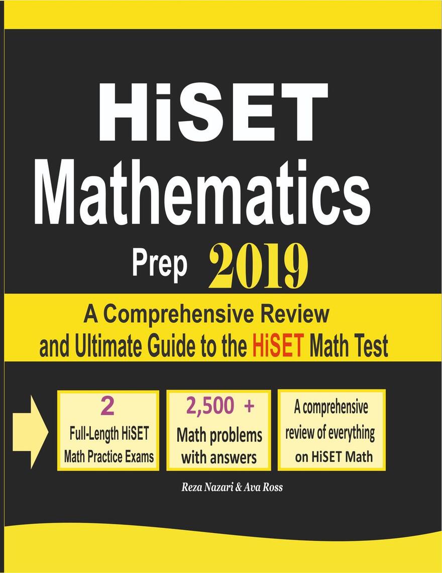 HiSET Mathematics Prep 2019: A Comprehensive Review and Ultimate Guide ...