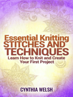 Entrelac Tutorial | PDF | Knitting | Basic Knitted Fabrics