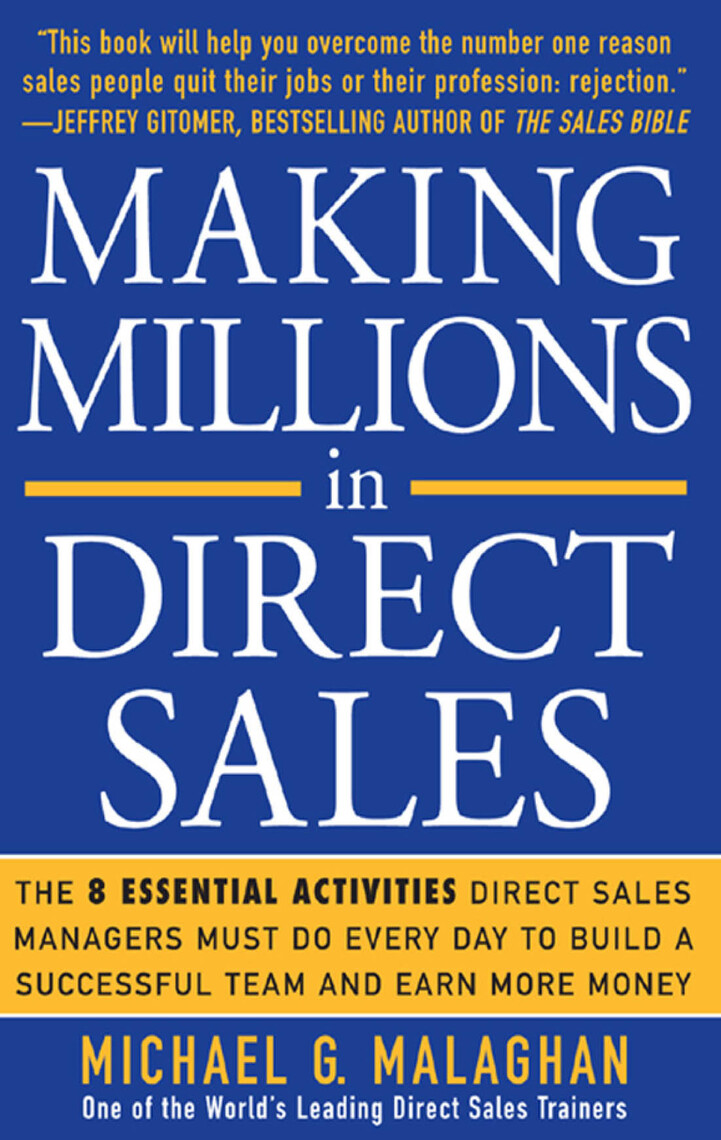 Making Millions in Direct Sales: The 8 Essential Activities Direct ...