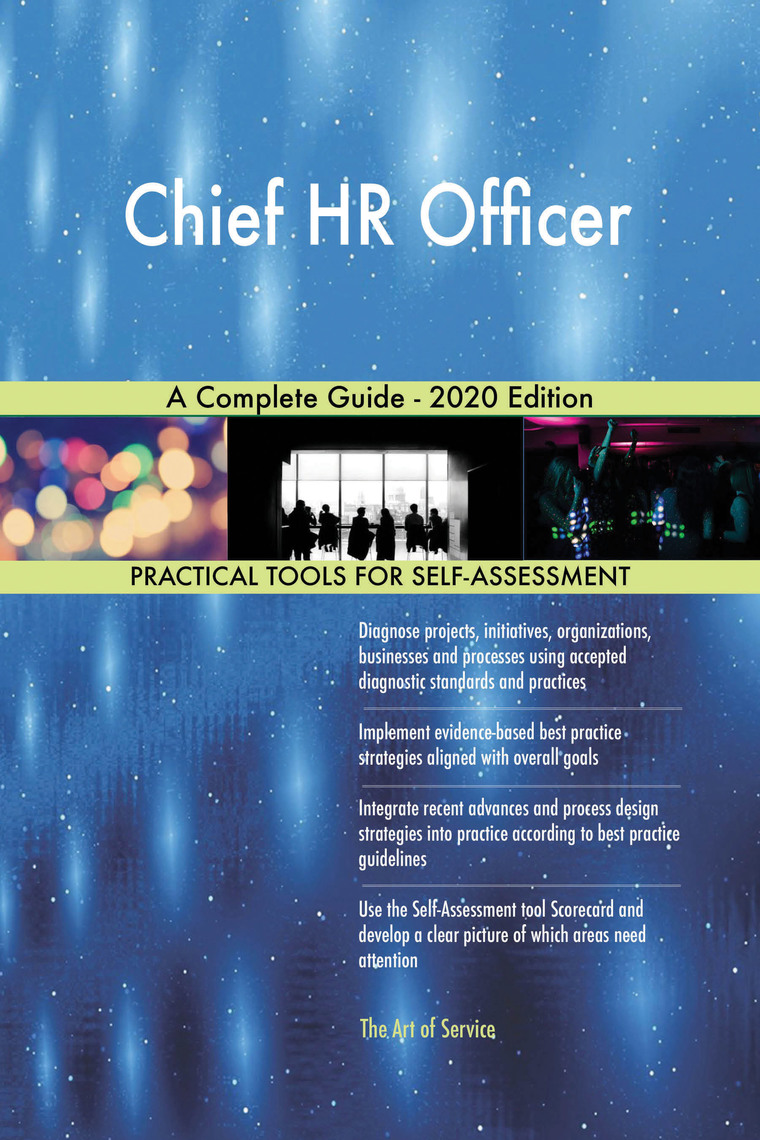 Chief HR Officer A Complete Guide - 2020 Edition by Gerardus Blokdyk ...
