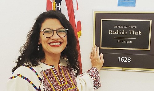 US Congresswoman Tlaib Wears Palestinian Dress To Trump’s Speech - The ...