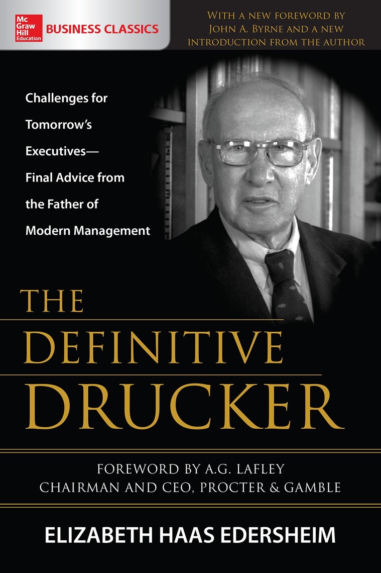 The Definitive Drucker by Elizabeth Haas Edersheim (Ebook) - Read free ...