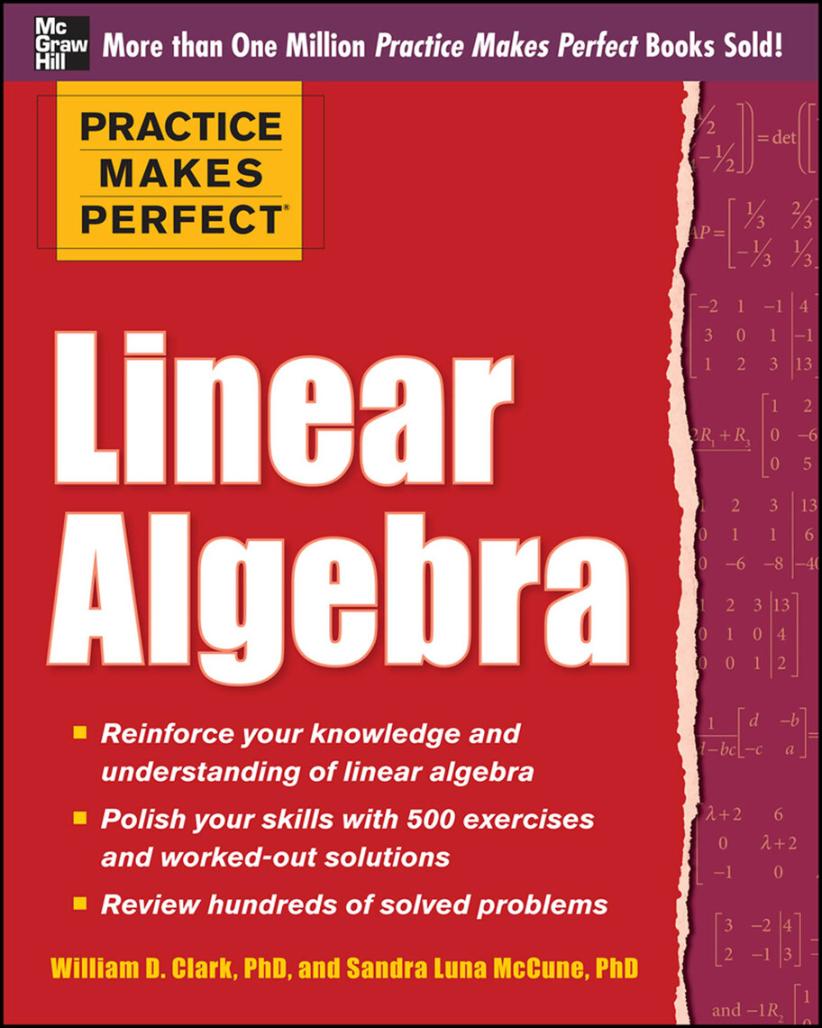Practice Makes Perfect Linear Algebra (EBOOK) by Sandra Luna McCune ...