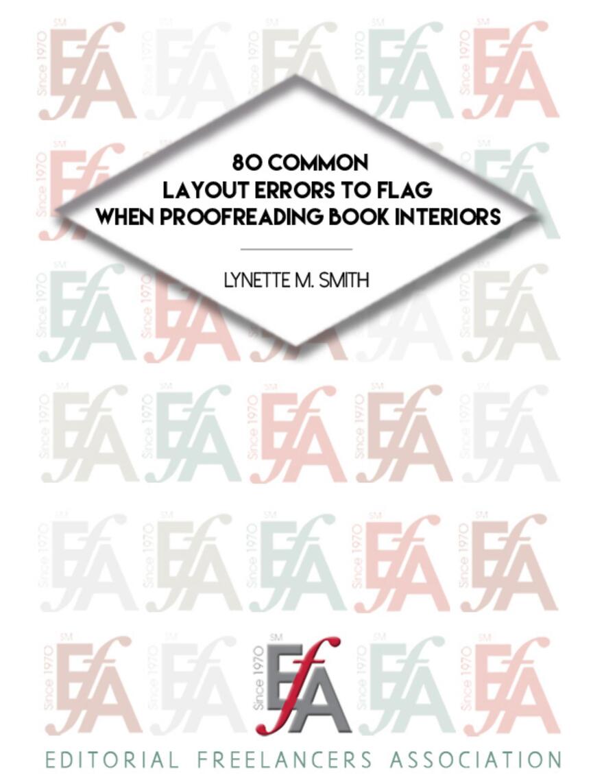 80 Common Layout Errors to Flag When Proofreading Book Interiors by ...