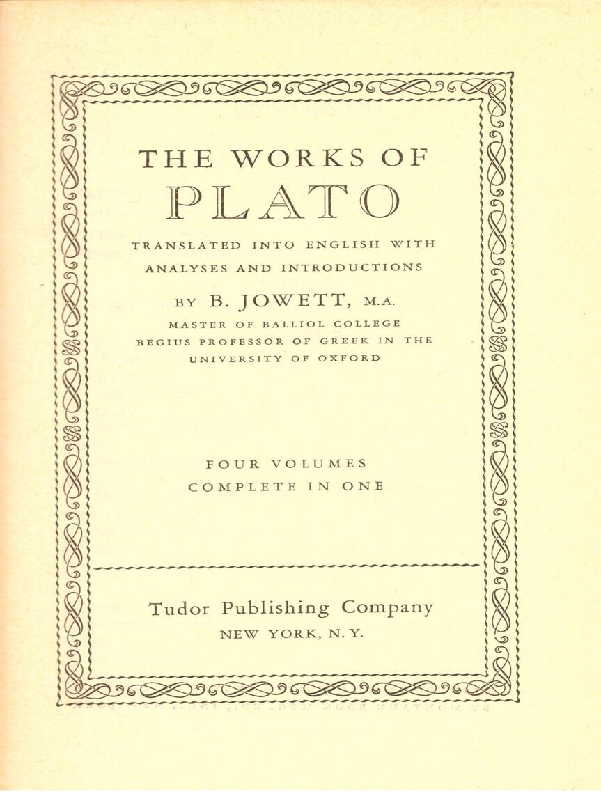 The Complete Works of Plato by Plato (Ebook) - Read free for 30 days