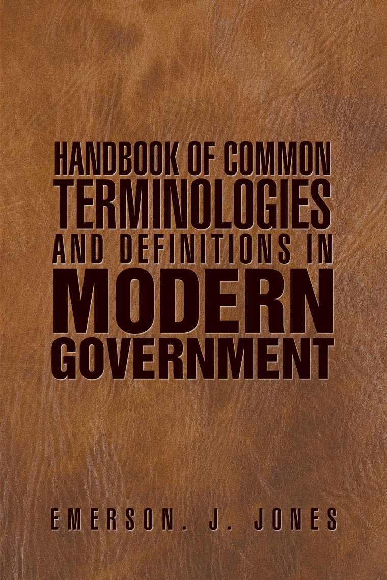 Handbook of Common Terminologies and Definitions in Modern Government ...