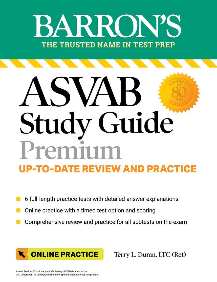 ASVAB Study Guide Premium: 6 Practice Tests + Comprehensive Review ...