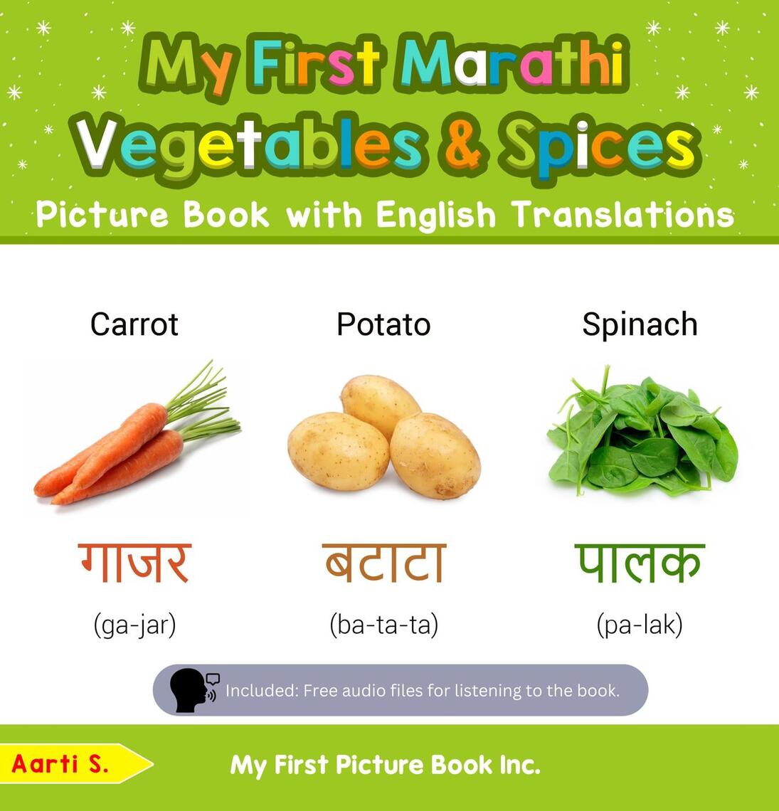 My First Marathi Vegetables & Spices Picture Book with English ...