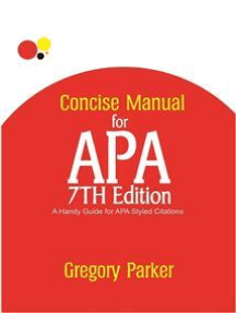 Concise Manual for APA 7th Edition by Parker Gregory (Ebook) - Read ...