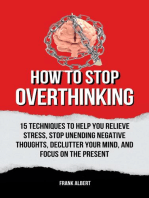 Stop Overthinking | PDF | Thought | Mindfulness