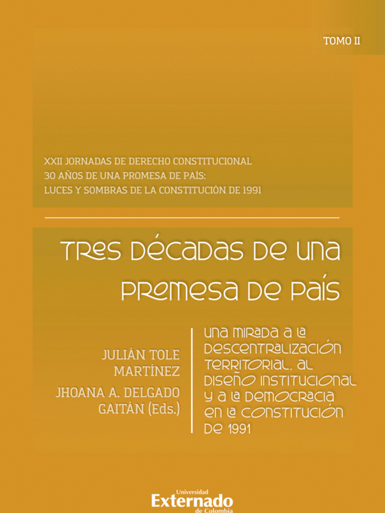 Tres dÃ©cadas de una promesa de paÃ­s de JuliÃ¡n Tole MartÃ­nez y Jhoanna Delgado GaitÃ¡n (Libro ...