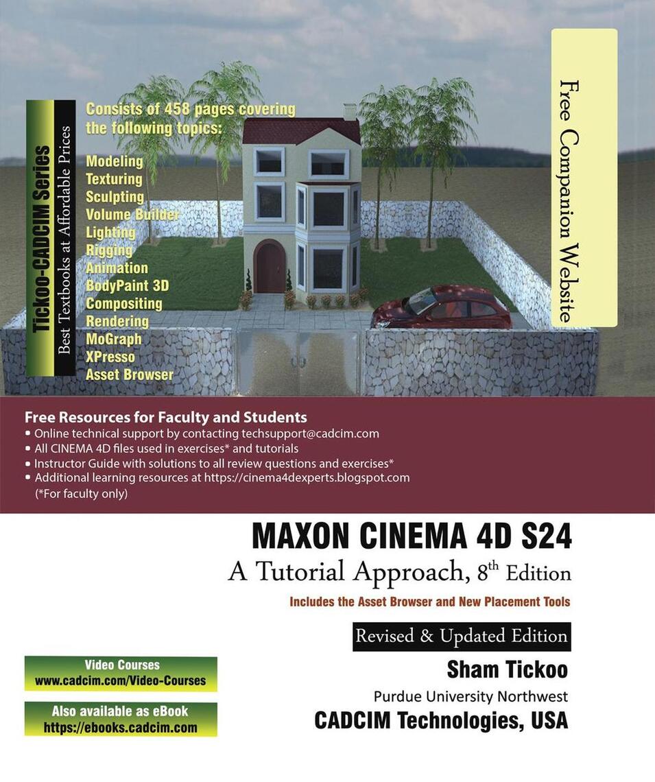 MAXON CINEMA 4D S24: A Tutorial Approach, 8th Edition by Sham Tickoo ...