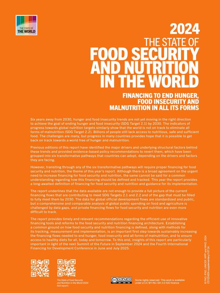 The State of Food Security and Nutrition in the World 2024: Financing ...