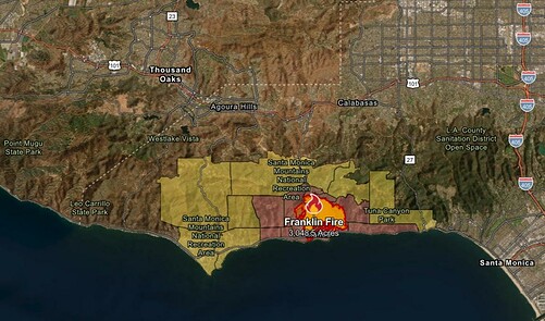 Malibu Fire Map: 3,000 Acres Of California Scorched By Wildfires As ...