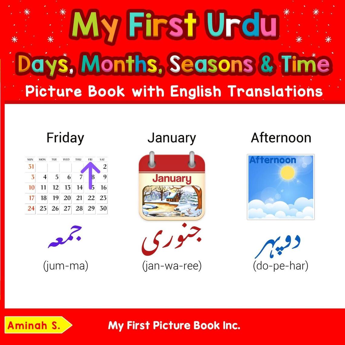 My First Urdu Days, Months, Seasons & Time Picture Book with English ...