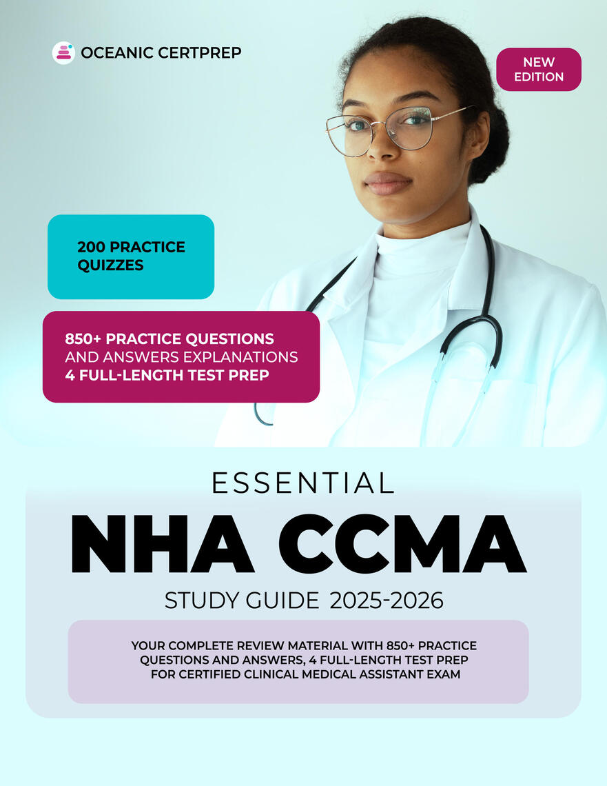 Essential NHA CCMA Study Guide 2025-2026 by Oceanic CertPrep (Ebook ...