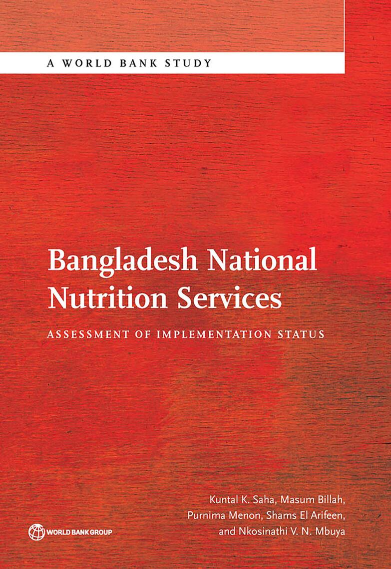 Bangladesh National Nutrition Services by Kuntal K. Saha, Masum Billah ...