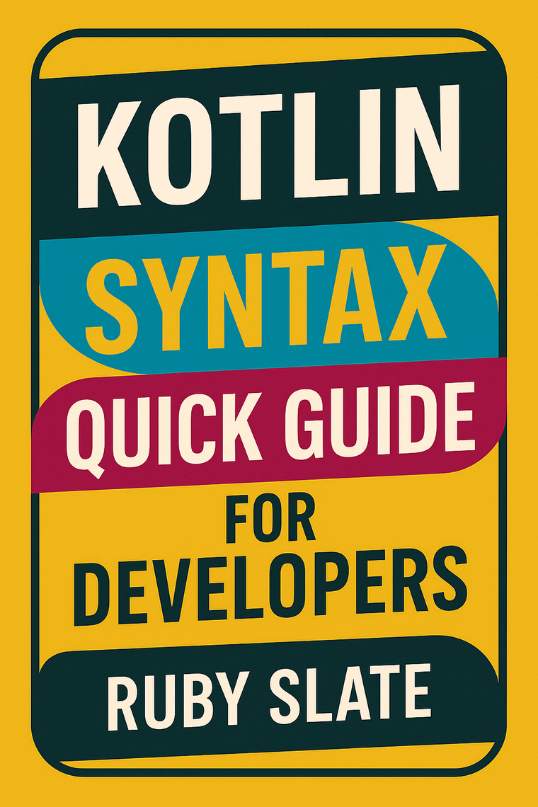 Kotlin Syntax Quick Guide for Developers by Ruby Slate (Ebook) - Read ...