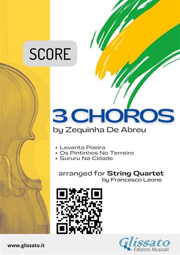 String Quartet score "3 Choros" by Zequinha De Abreu by Zequinha de ...